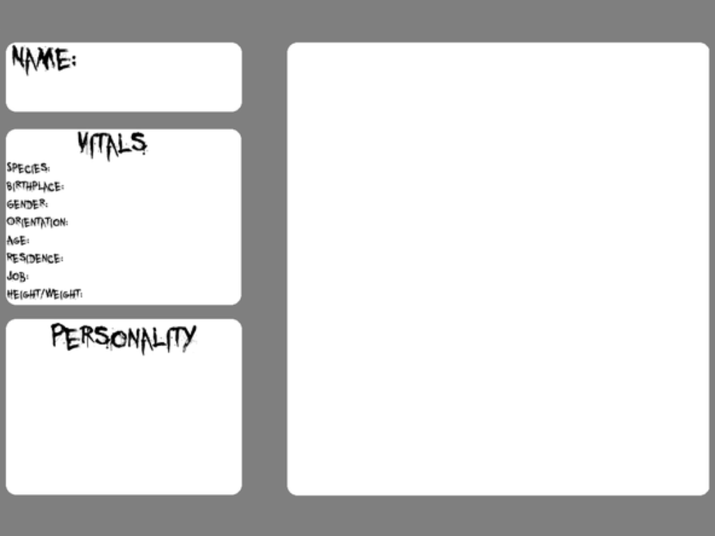 Blank Character Sheet - ibisPaint