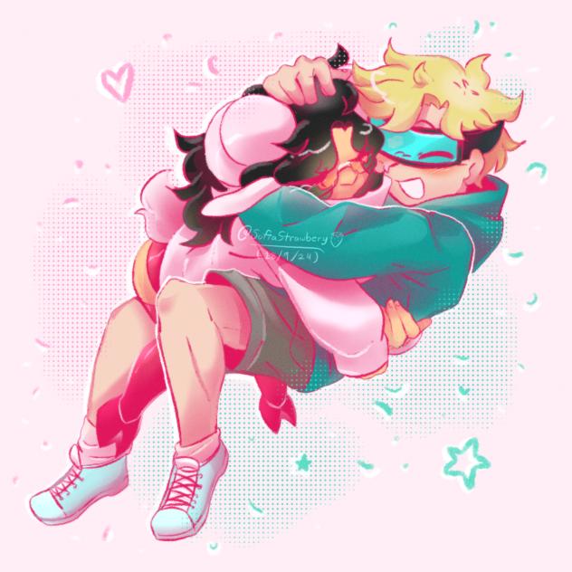 cuddles with my bf ᰔ🍞 - ibisPaint