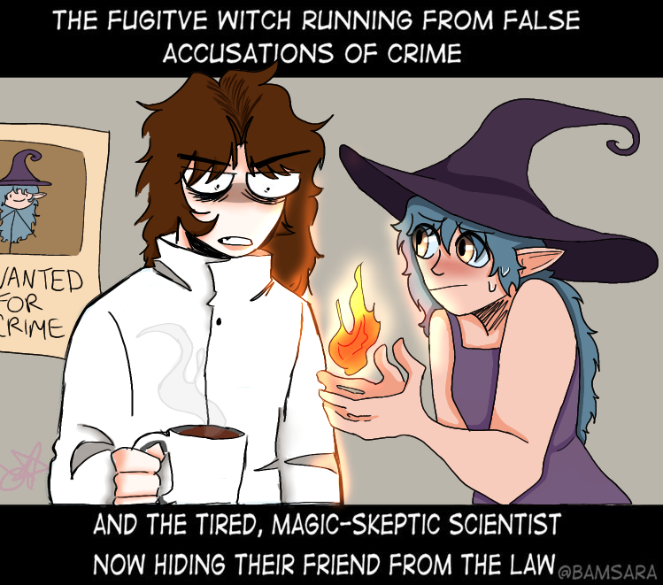 Witch and tired science friend - ibisPaint