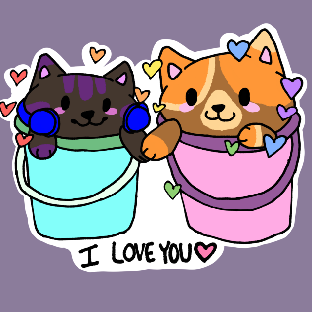 Bucket cats 😌 - ibisPaint