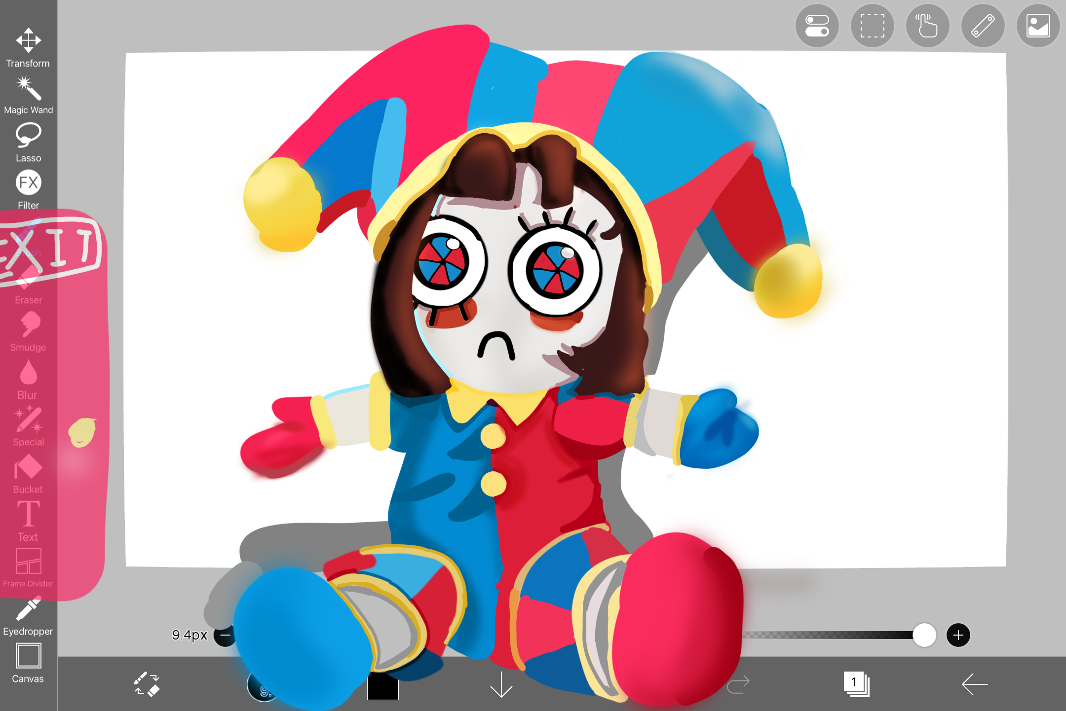 Plush Pomni - ibisPaint