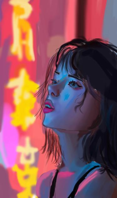 city lights - ibisPaint