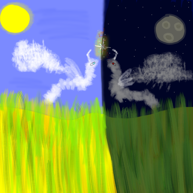 Cloud dragons - ibisPaint