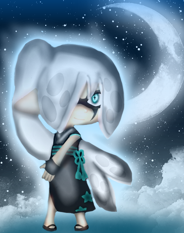 luna the squid - ibisPaint