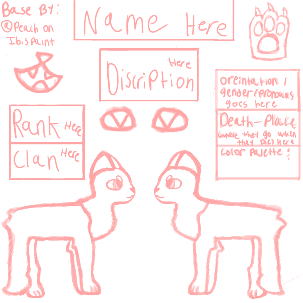 Free warrior cat oc base! - ibisPaint
