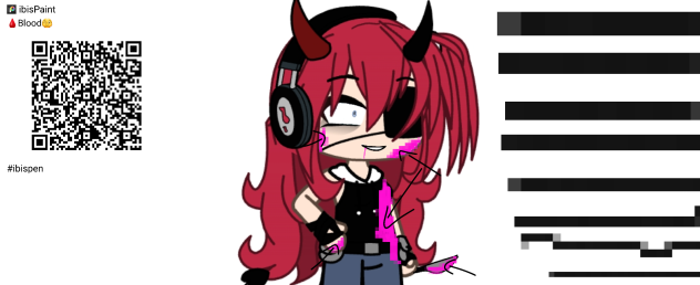 Blood QR code - ibisPaint