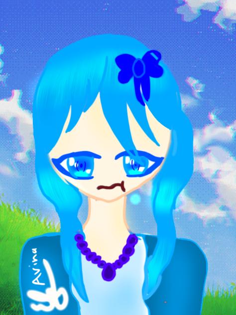 blue girl - ibisPaint