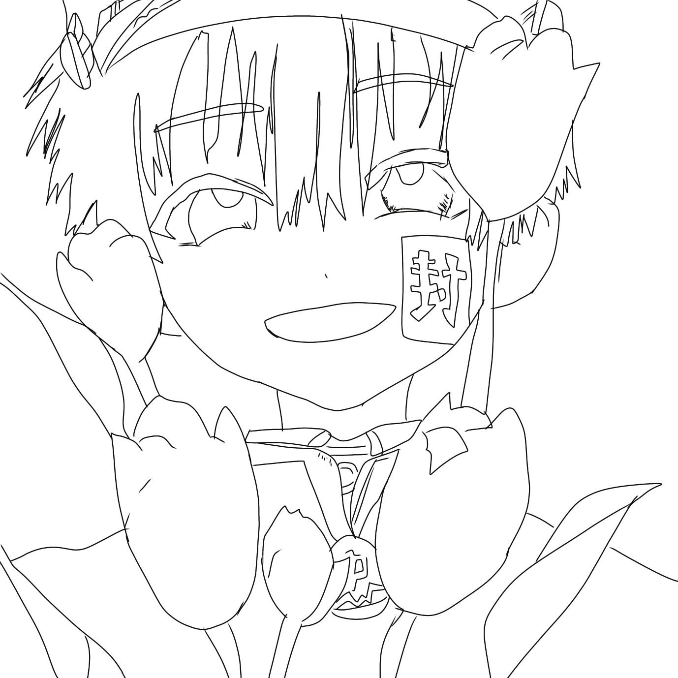 hanako kun coloring page 🥺 - ibisPaint