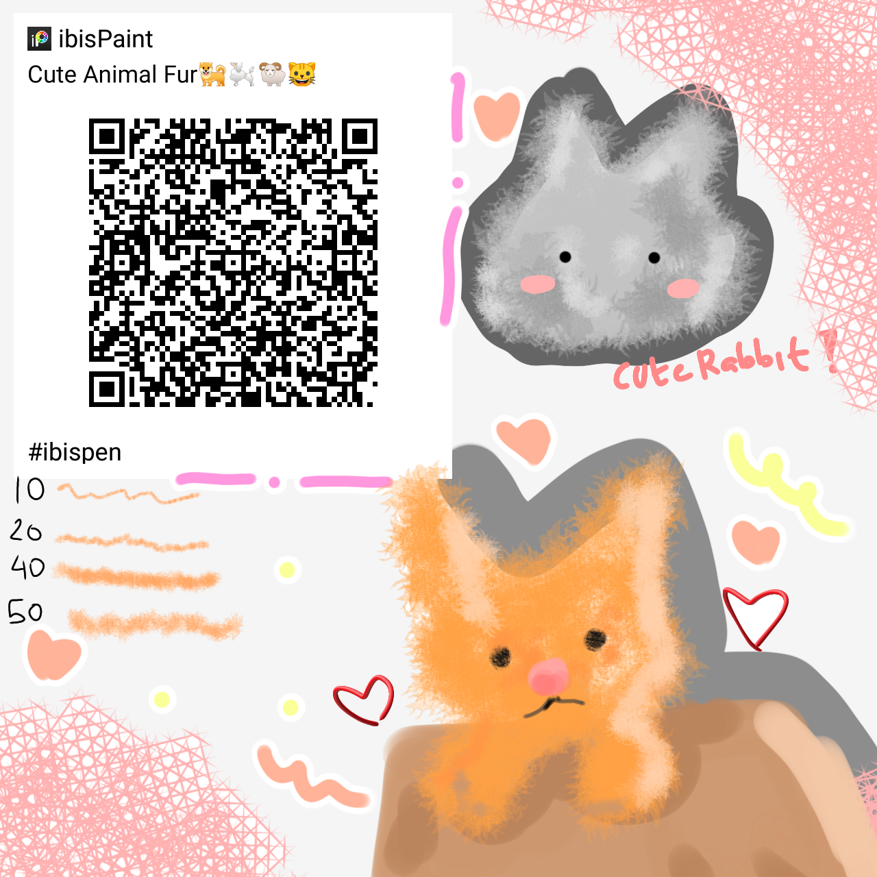 Cute Animal Fur 🤫😍😻😻💟 - ibisPaint