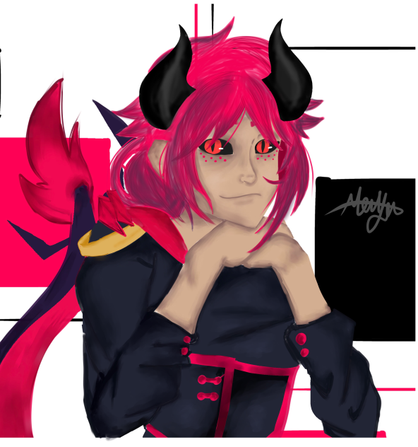 Pink devil (fan art contest) - ibisPaint