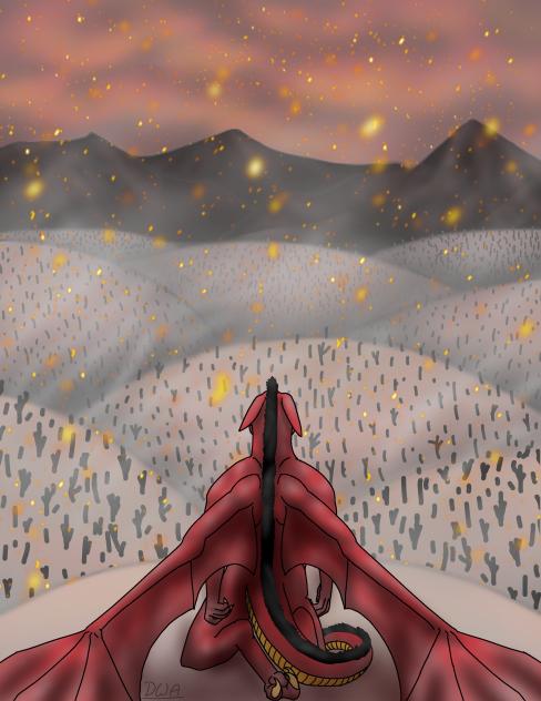 Draigon in the destroyed world - ibisPaint