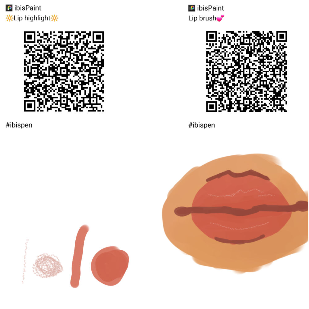 🔆Lip highlight🔆 Lip brush💕 - ibisPaint