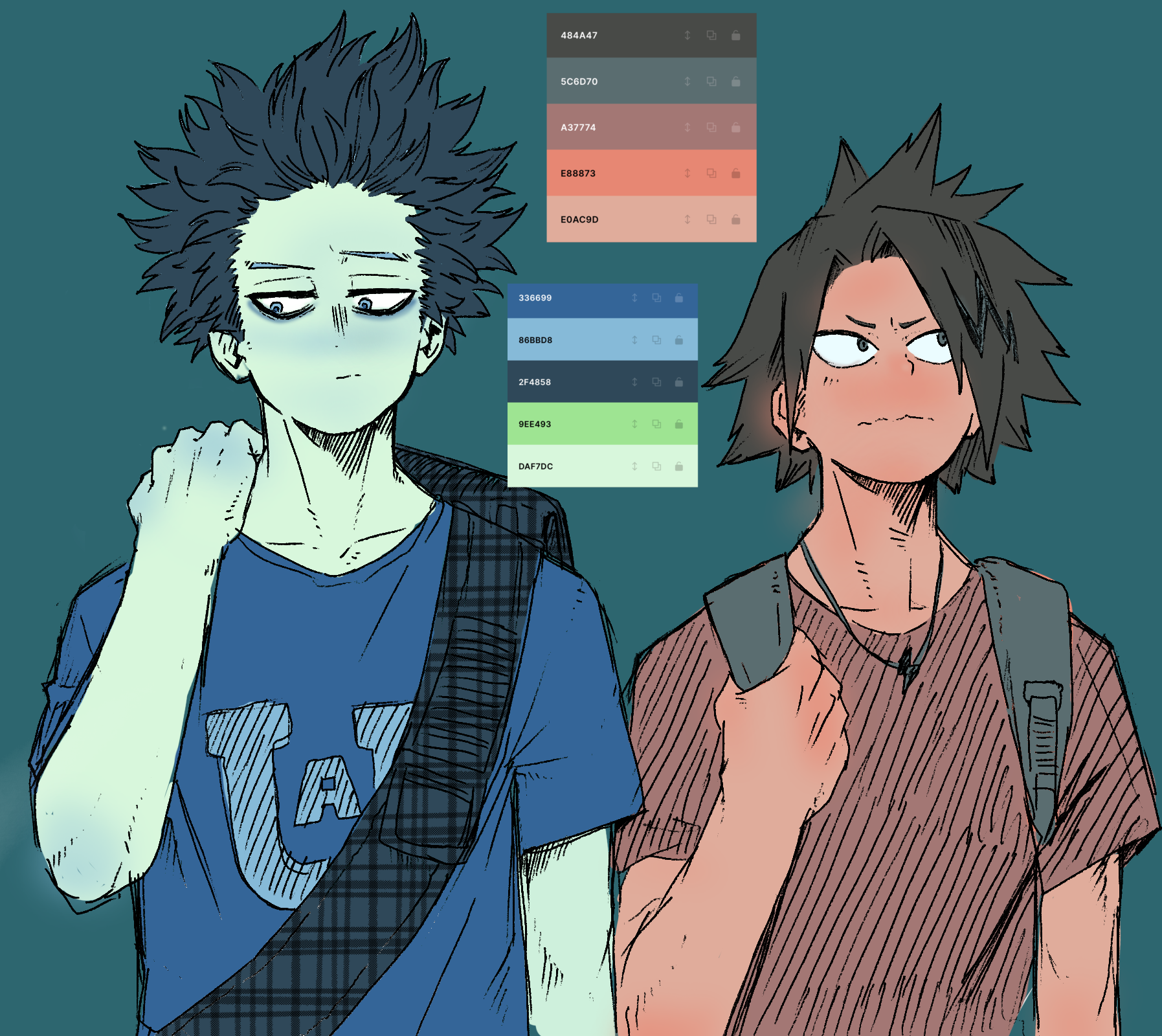 random color palettes your shindenki - ibisPaint