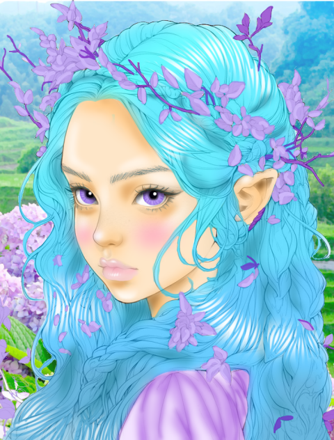 blue elf - ibisPaint