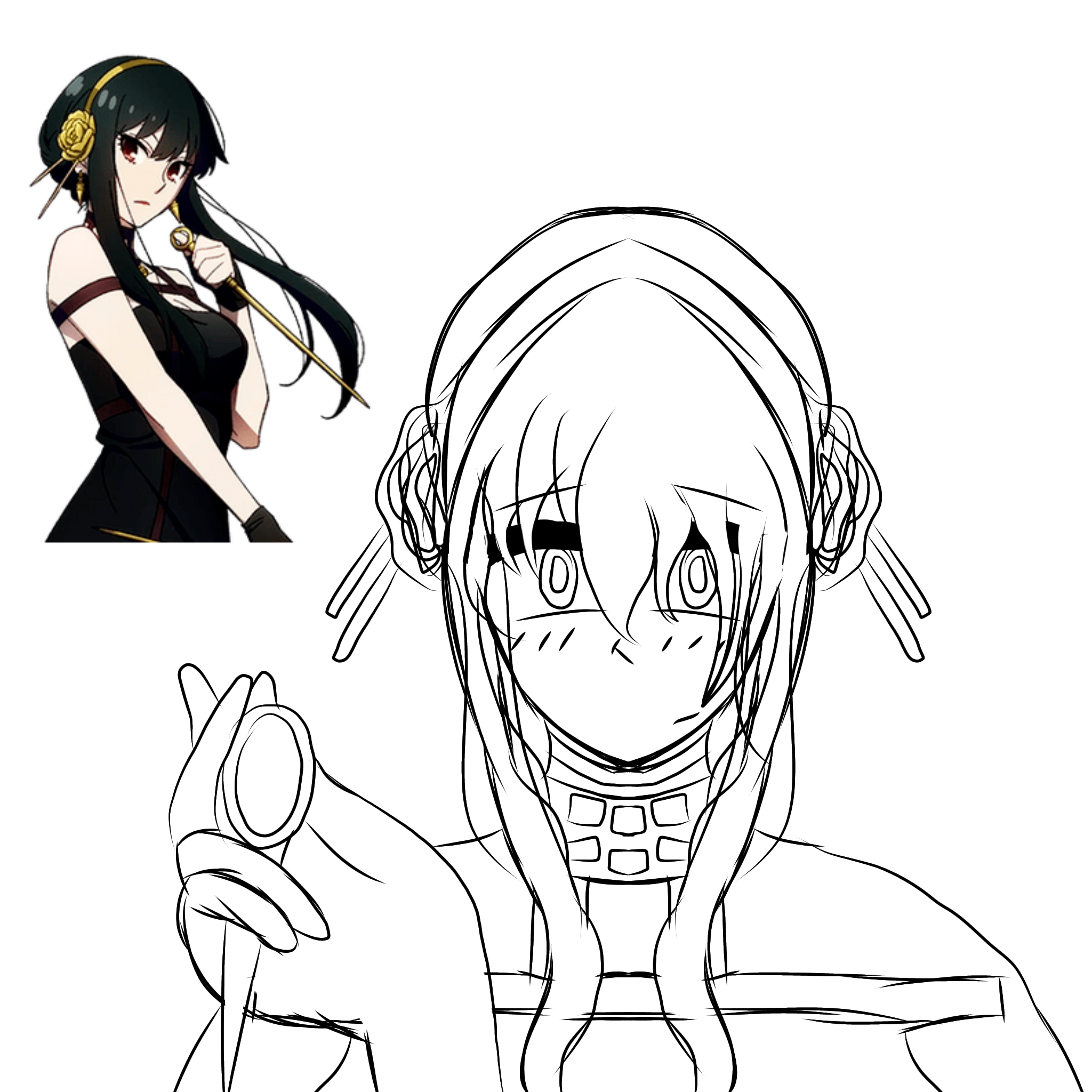 Drawing yor forger Spy x Family - ibisPaint