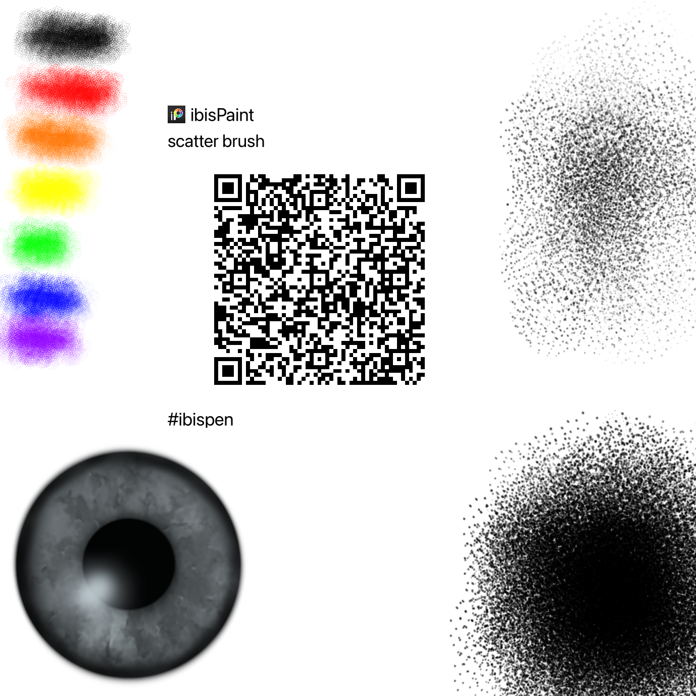 Scatter brush - ibisPaint