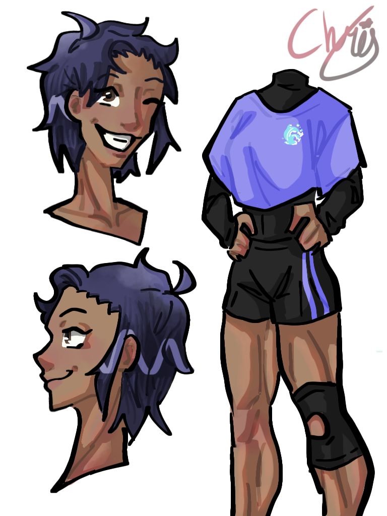 leg muscles are hard - ibisPaint