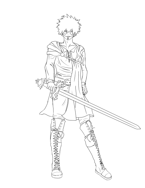 Medieval Dabi Coloring Page - ibisPaint