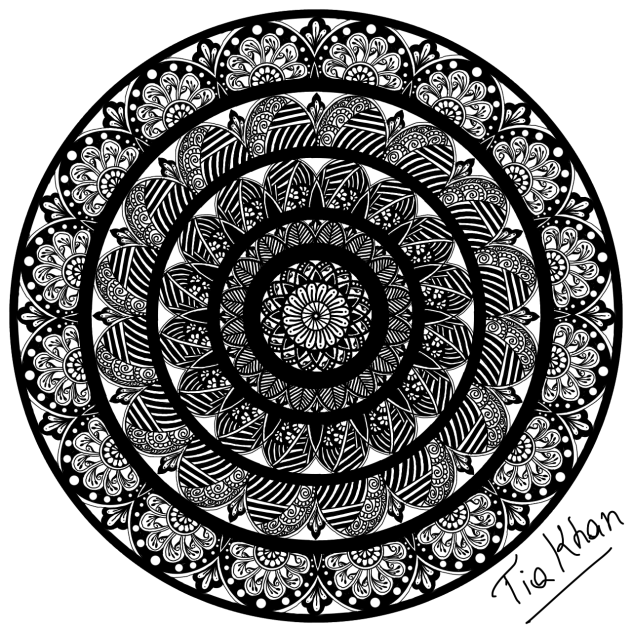My first digital Mandala - ibisPaint