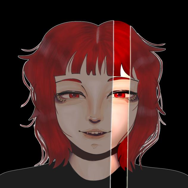 red haired vampire - ibisPaint