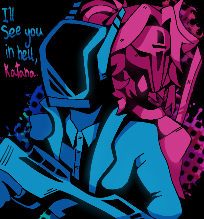 I'll see you in hell, Katana - ibisPaint