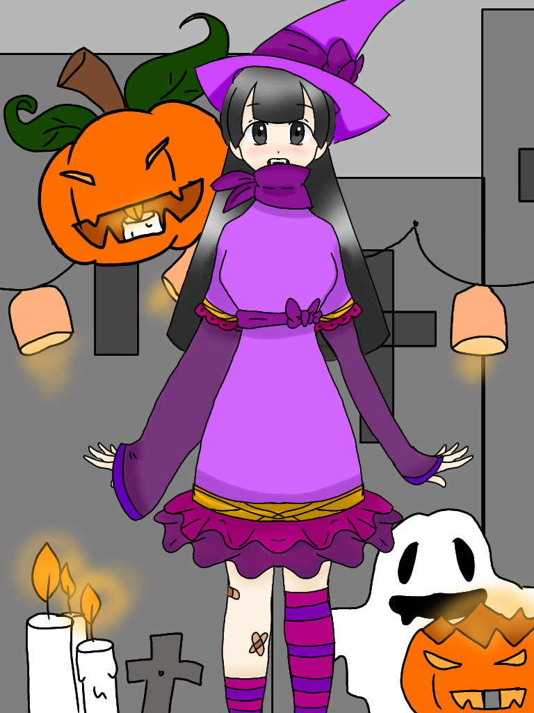 my oc in witch costume - ibisPaint