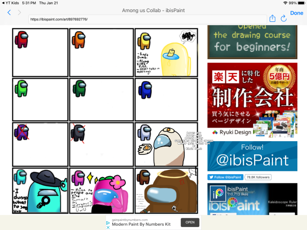 Among us collab - ibisPaint