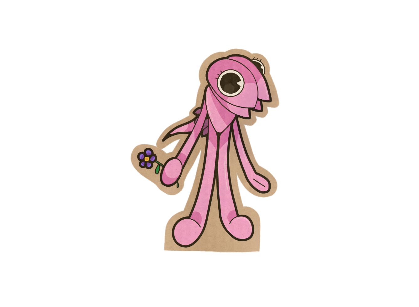 Pink's Cardboard Cutout - ibisPaint