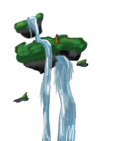 Floating islandssssssssss!!!!!!!!!!!!!!! - ibisPaint