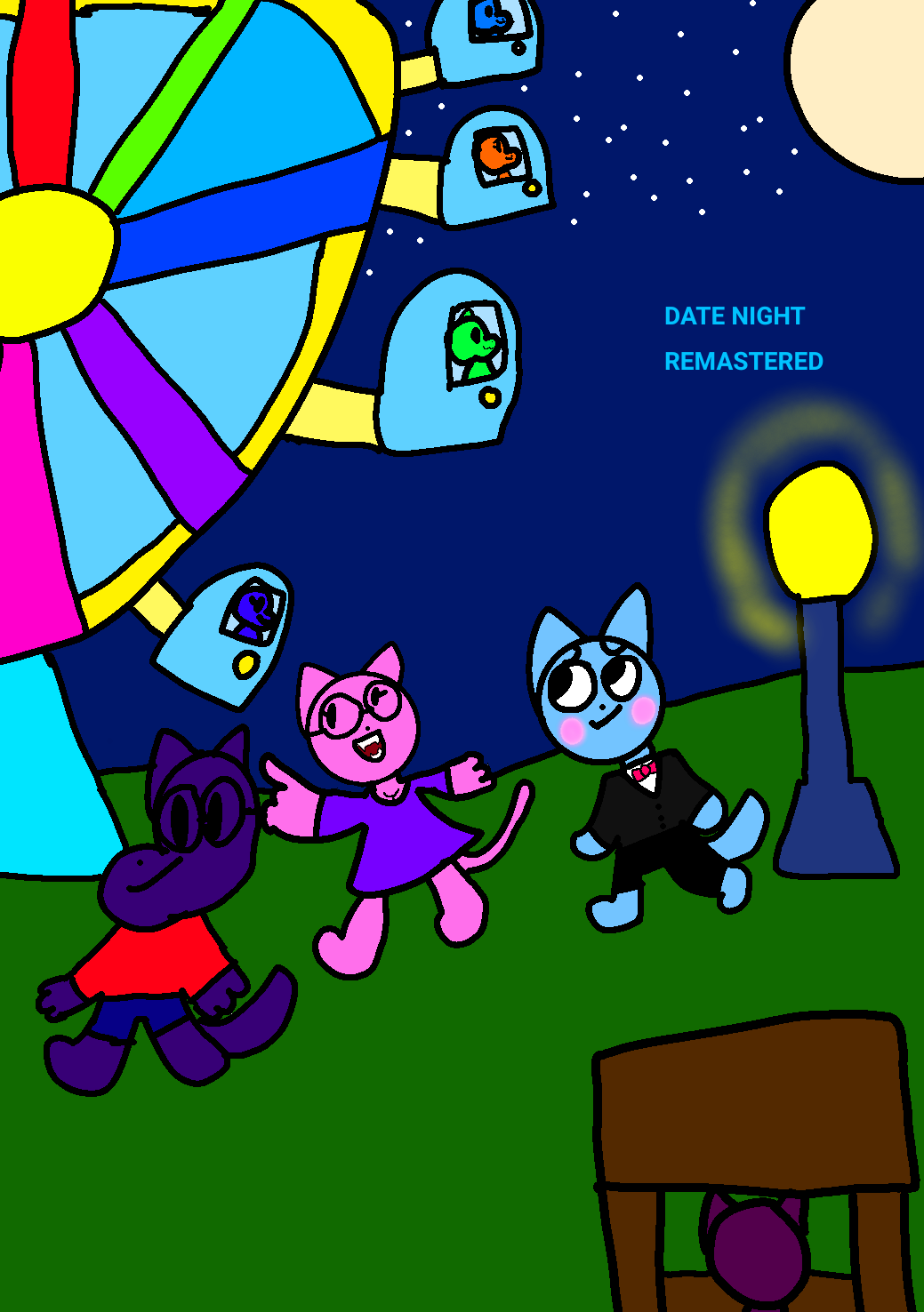 Date Night with Cyon and Gadget - ibisPaint