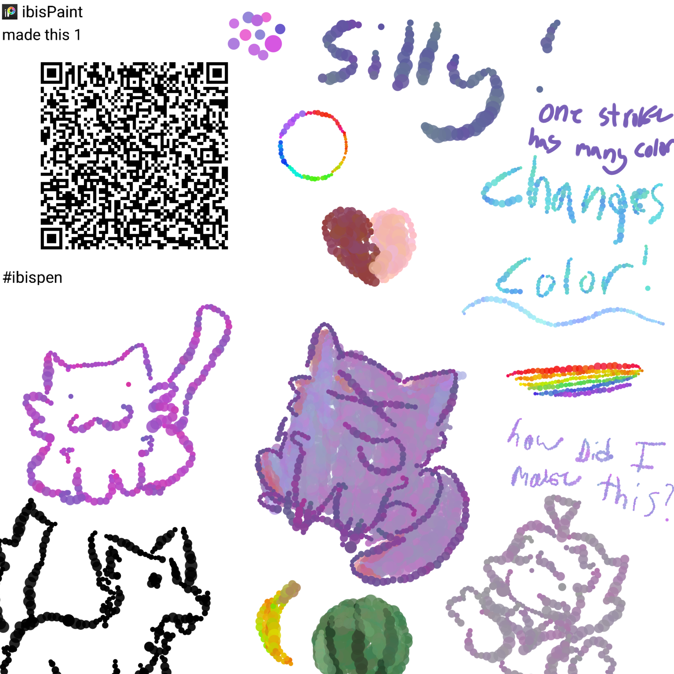 silly willy little color brush - ibisPaint