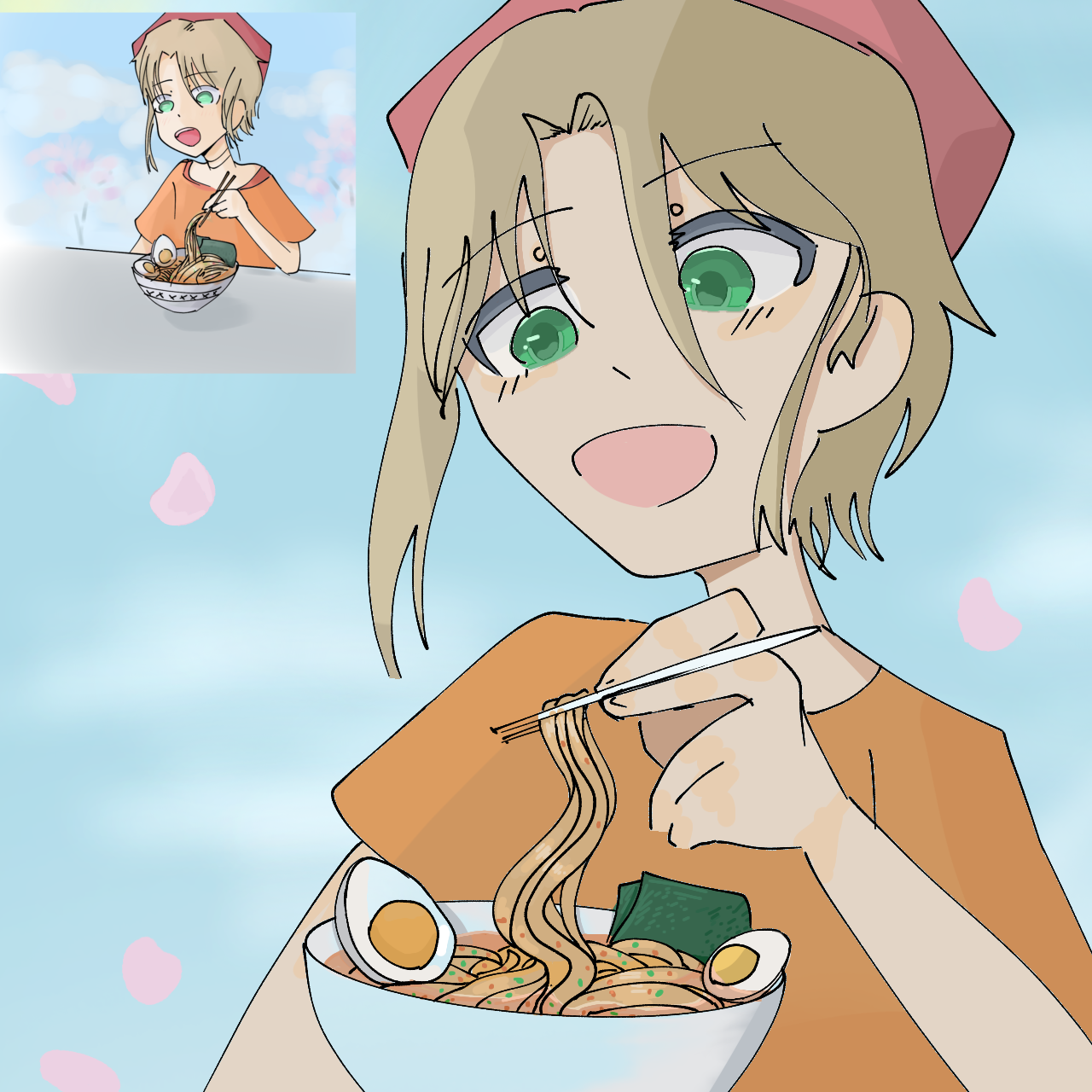a someone who eats ramen 🍜 - ibisPaint