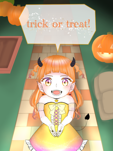 trick or treat！🎃👿 - ibisPaint