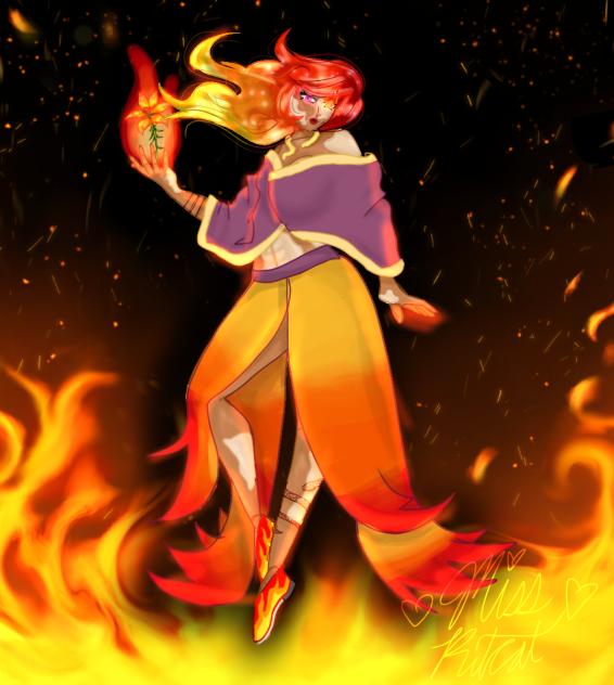 Fire Goddess - ibisPaint