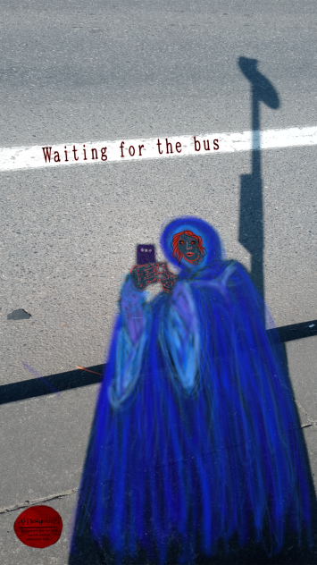 waiting for the bus - ibisPaint