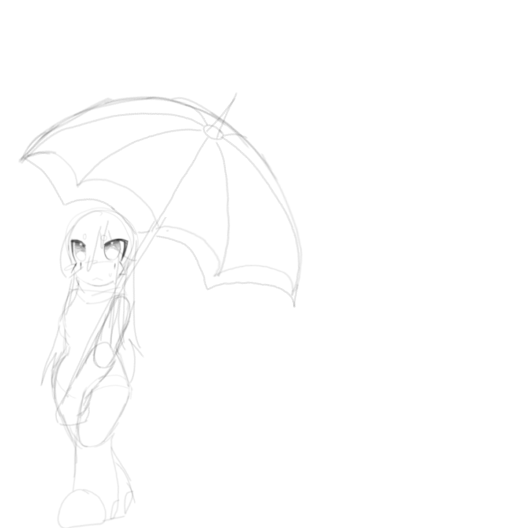 sketch process of the unfinished project - ibisPaint