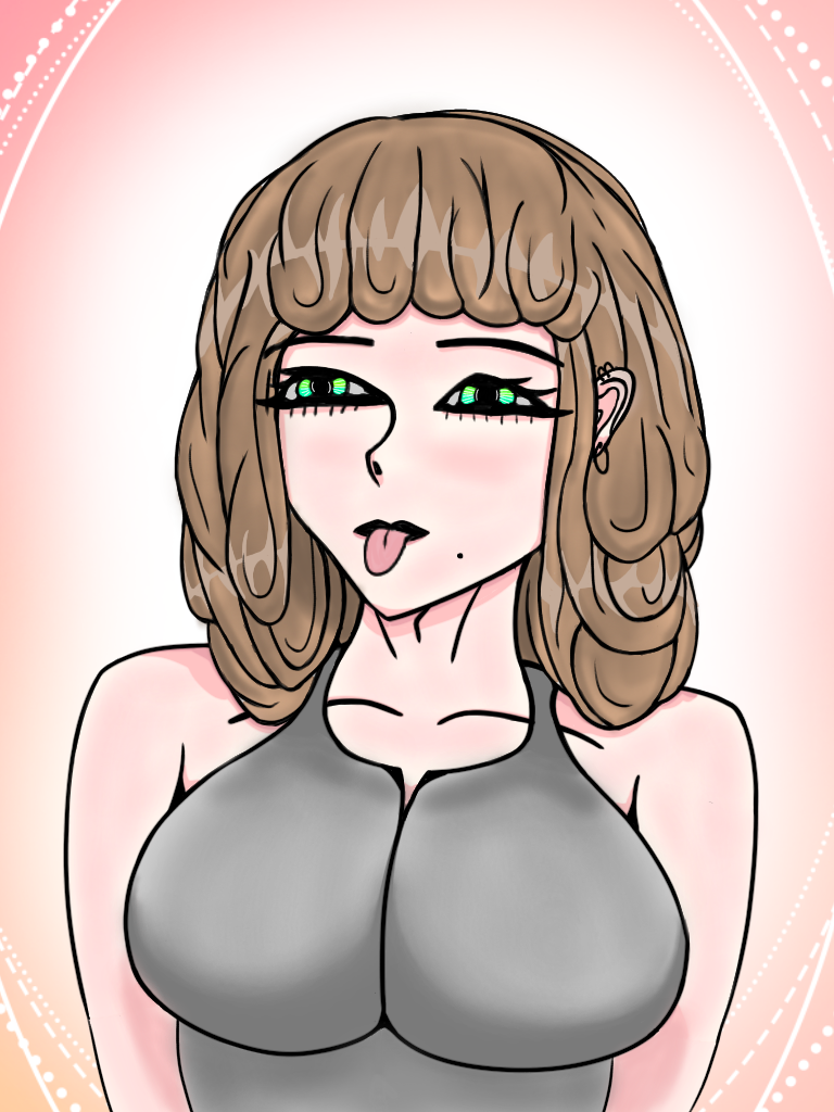 Poke out your tongue - ibisPaint