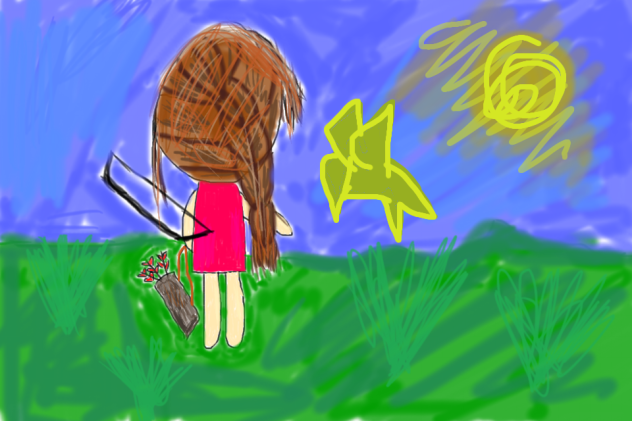 Katniss Everdeen Hunting - ibisPaint
