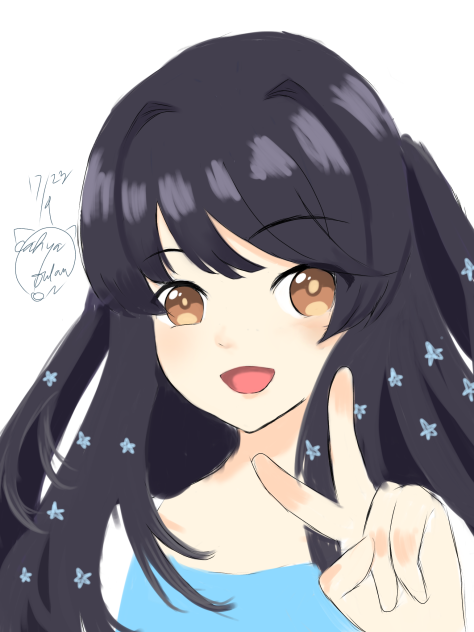 one layer challenge! april - ibisPaint