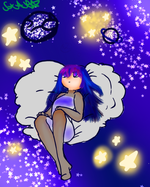 Galaxy girl - ibisPaint
