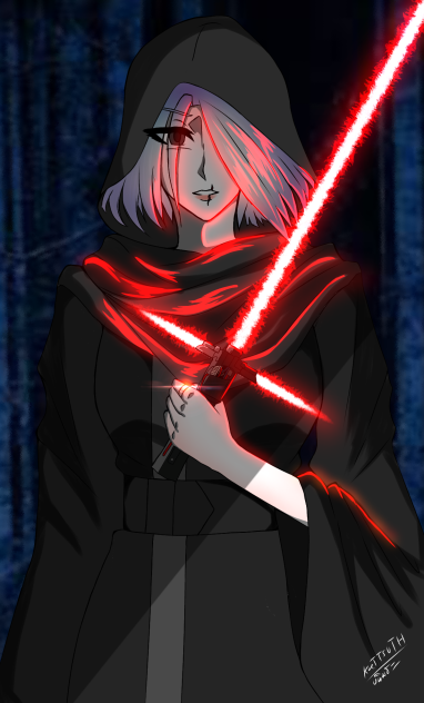 starwar kattsu lightsaber red - ibisPaint
