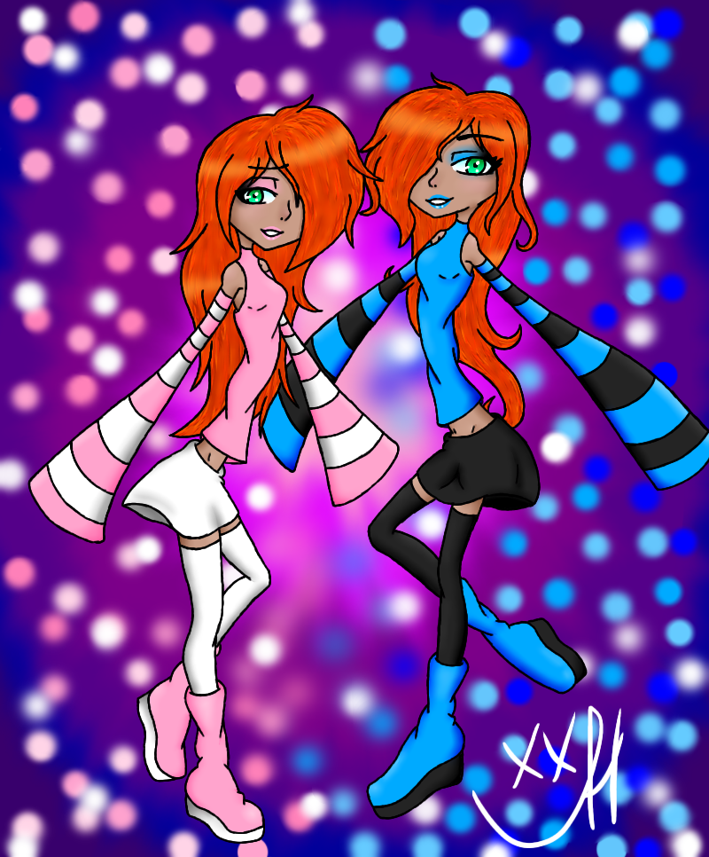 Twins Aya & Yuki - ibisPaint