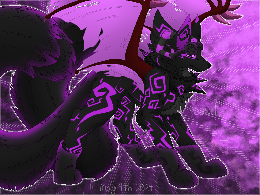 Demon Dragon Wolf - ibisPaint