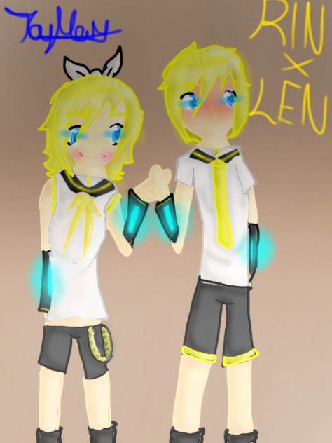speed art- Rin X Len Vocaloid - ibisPaint