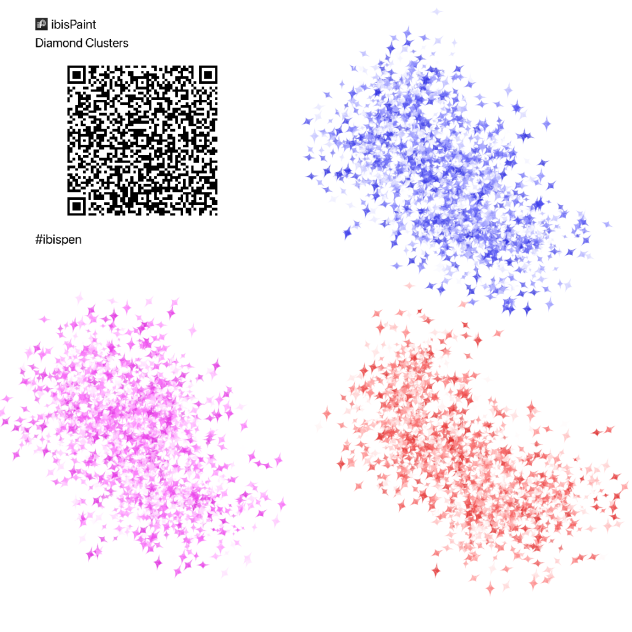 Diamond Clusters - ibisPaint