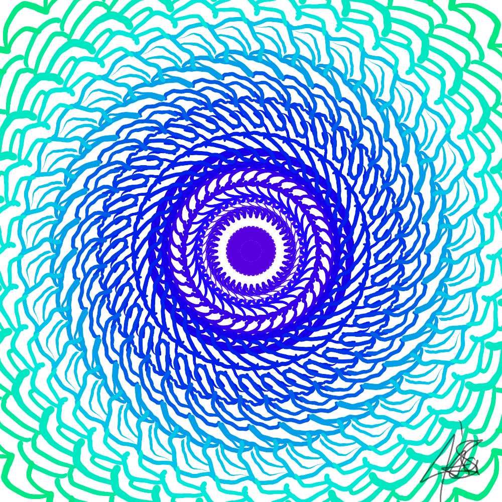 Aquatic spiral - ibisPaint