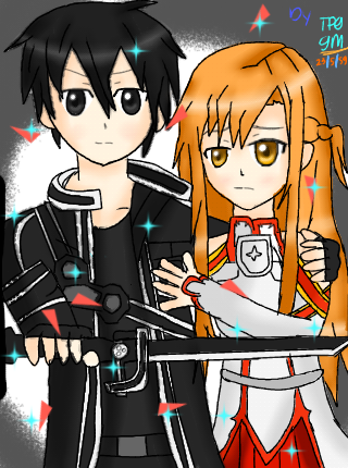 kirito&asuna - ibisPaint