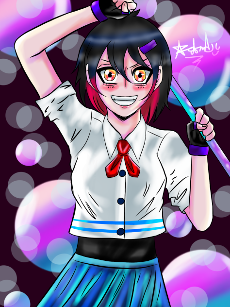 La chica poseída por un demonio 😈 - ibisPaint