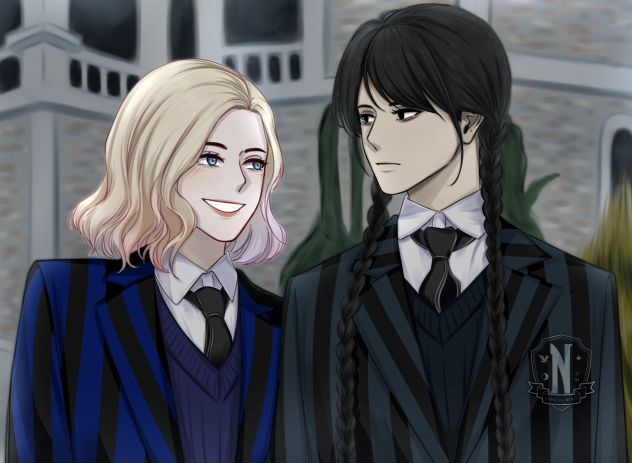 Wednesday & Enid - ibisPaint