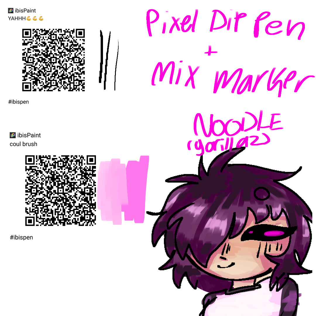 pixel dip pen and mix marker - ibisPaint